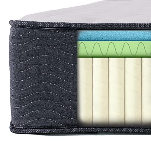 Novezza Home 12 Inch Hybrid Support Mattress/Bed-in-a-Box/CertiPUR-US Certified Foam, Full (NOVHM-S)