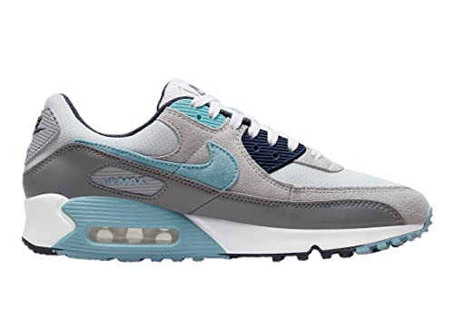Nike Men's Air Max 90 Pure Platinum/Worn Blue (DM0029 003) - 10.5