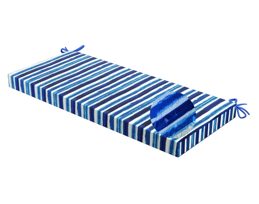 Bench seat cushion47 x17 Waterproof Garden Patio Outdoor Bench Cushions,Patio Bench/Settee Cushion/Swing Pads/Rocking Chair Cushion Thickened Sponge Filling Outdoor Chair Cushion for Patio Furnitureā¦