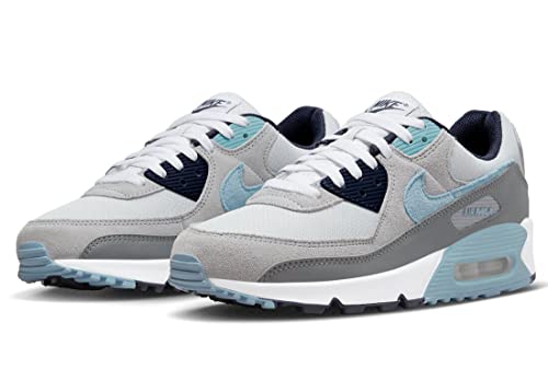 Nike Men's Air Max 90 Pure Platinum/Worn Blue (DM0029 003) - 10.5