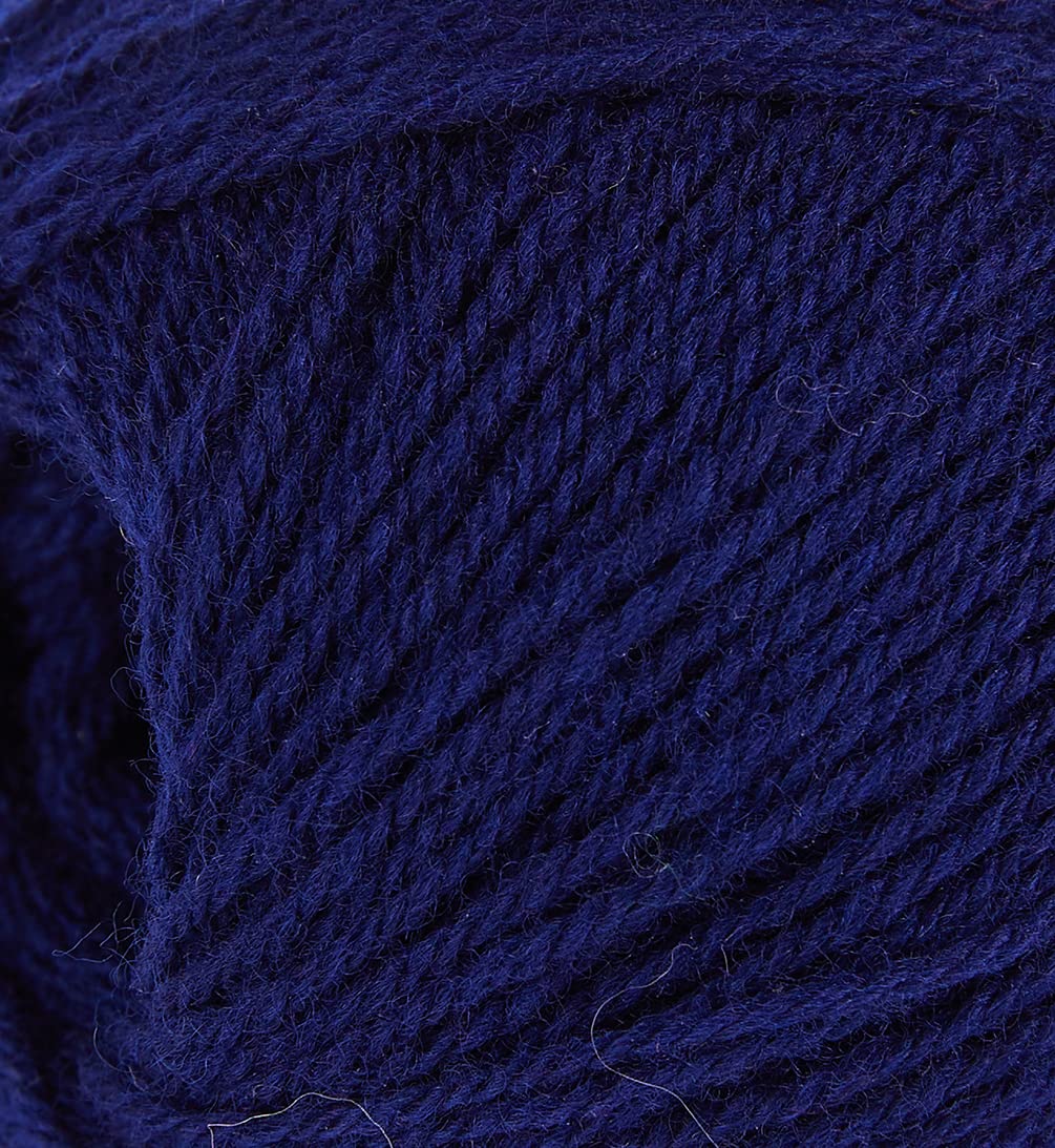 YUYOYE 100% Merino Wool Yarn for Crochet and Knitting, Fingering Weight, Luxurious Soft Handmade Knitted Yarn (06-Navy Blue)