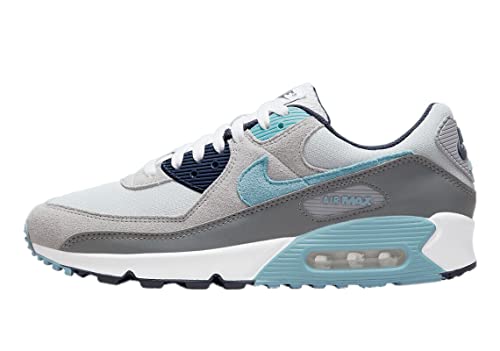 Nike Men's Air Max 90 Pure Platinum/Worn Blue (DM0029 003) - 10.5