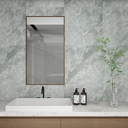 Decotalk Peel and Stick Grey 12"x24" Vinyl Plank Flooring, 3pcs per Roll, Waterproof, Easy to Install