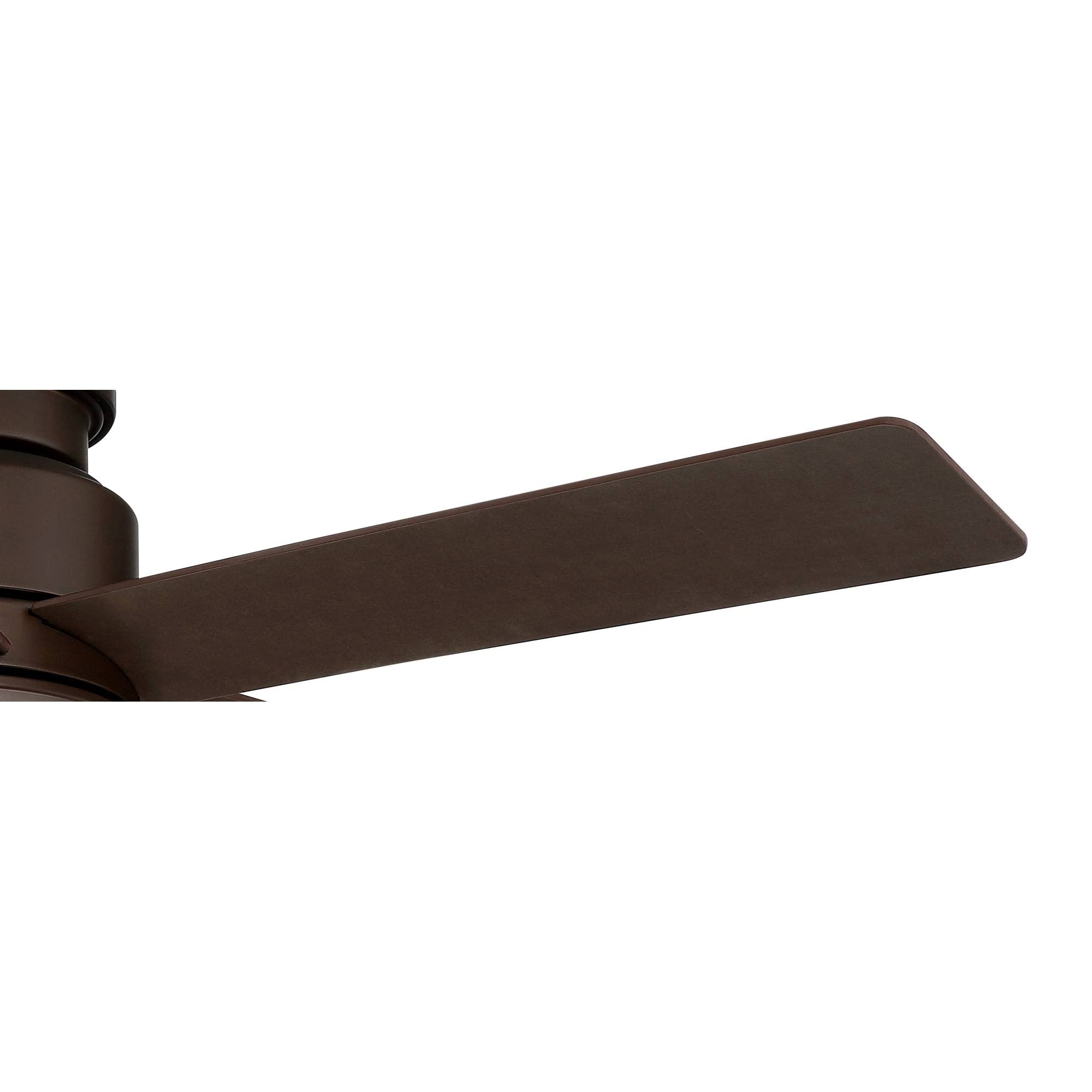 Casa Vieja 52" Grand Palm Modern Outdoor Hugger Ceiling Fan with Dimmable LED Light Remote Control Oil Rubbed Bronze White Opal Glass Damp Rated for Patio Exterior House Porch Gazebo