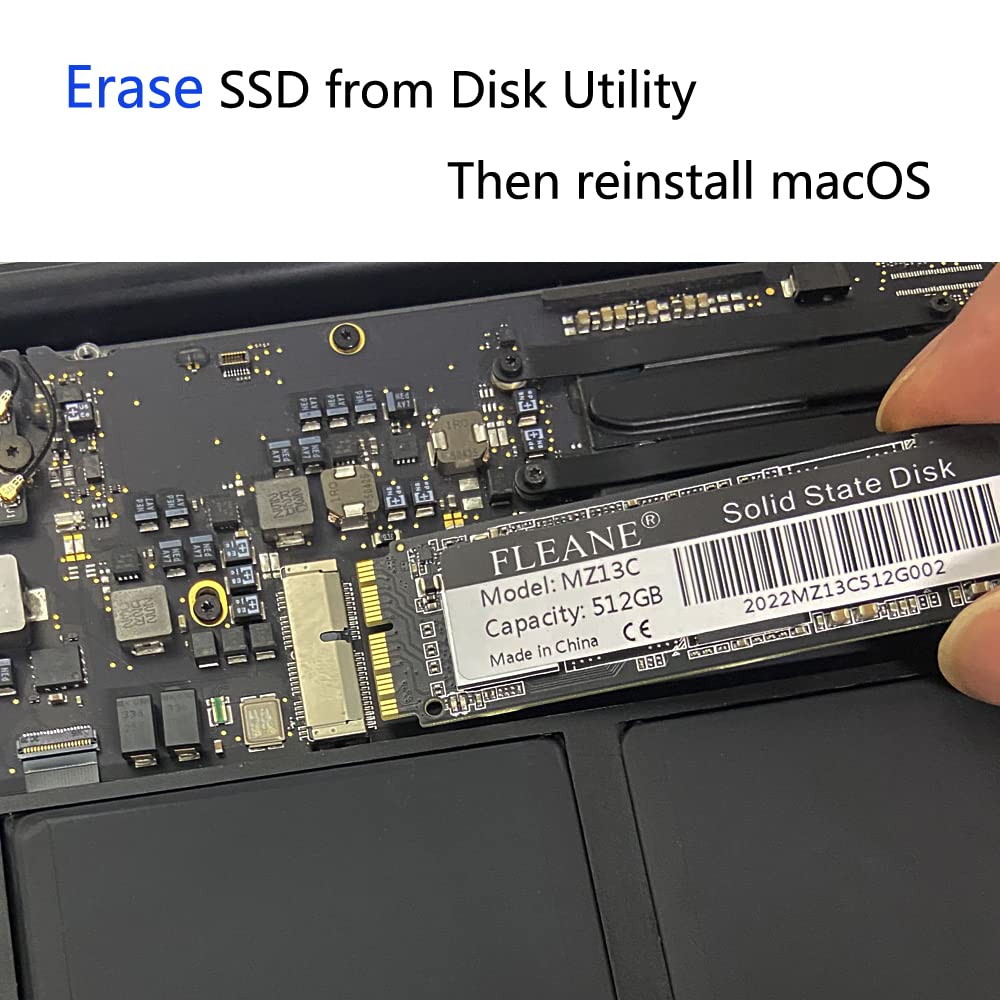 FLEANE MZ13C 1TB 1024GB PCIe NVMe SSD Compatible with 2013-2017 MacBook Air, 2013-2015 MacBook Pro, 2013-2017 iMac A1418 A1419, 2014 Mac Mini A1347