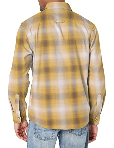 Pendleton mens Long Sleeve Beach Shack Button Down Shirt, Flax/Grey Ombre, Medium US
