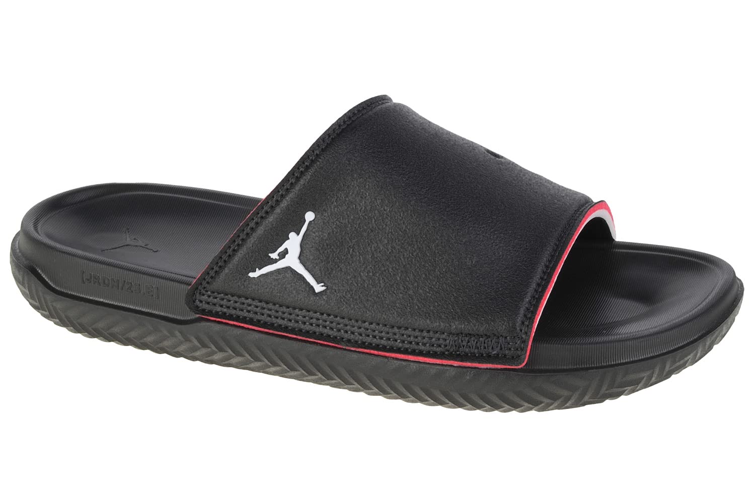 Nike Men's Jordan Play Slide Black-Photon Dust-University Red (DC9835 060) Sandals - Black Slides (us_footwear_size_system, adult, men, numeric, medium, numeric_11)