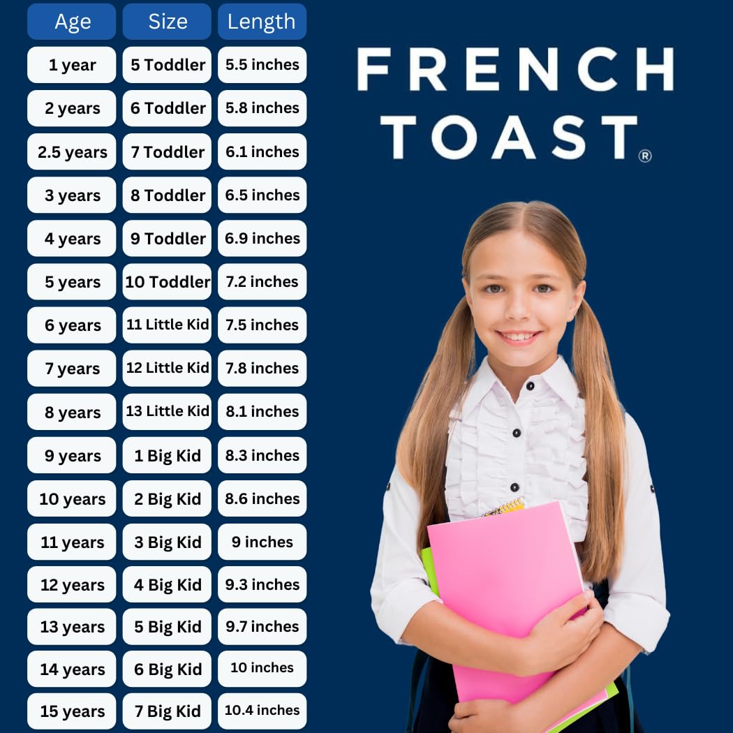 French Toast Girls Mary Jane Shoes School Kids Uniform Flats Ballet Strap Dress Formal Slip-On (Size 1 Big Kid) (Black)