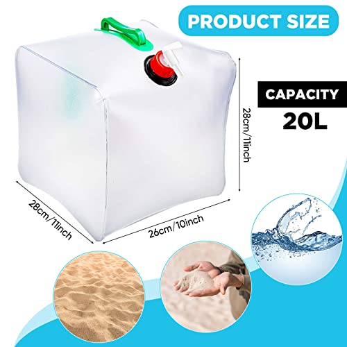 Pool Step Weights Sand Bags,2PCS Pool Ladder Above Ground Fillable Anchor Sandbags Container for Swimming Pool Steps and Collapsible Camping Water Storage Container,11'' x 11'', Transparent