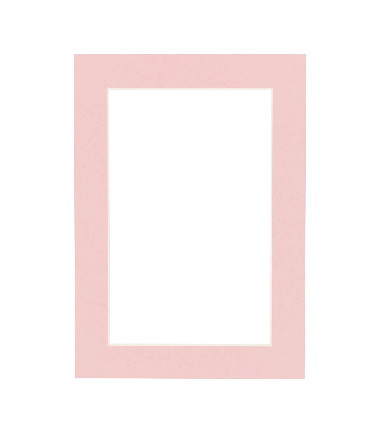 14x18 Mat Bevel Cut for 12x16 Photos - Acid Free Pink Precut Matboard - For Pictures, Photos, Framing - 4-ply Thickness
