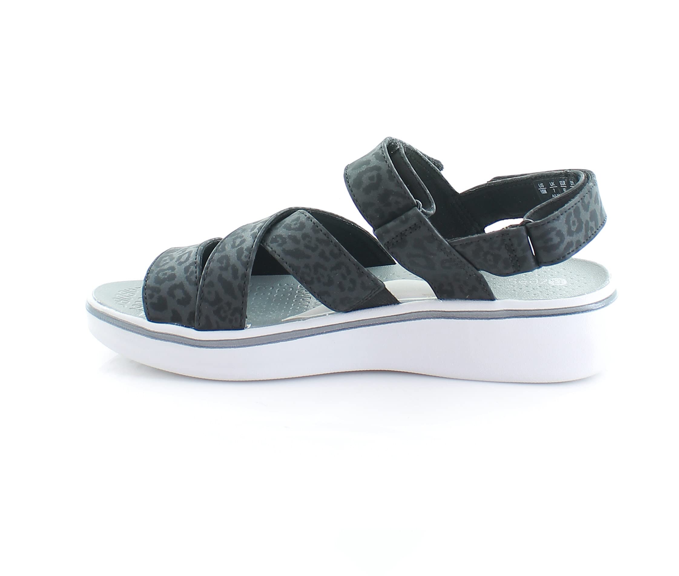 BZees Women's Traveler Black Leopard 7 B(M) US