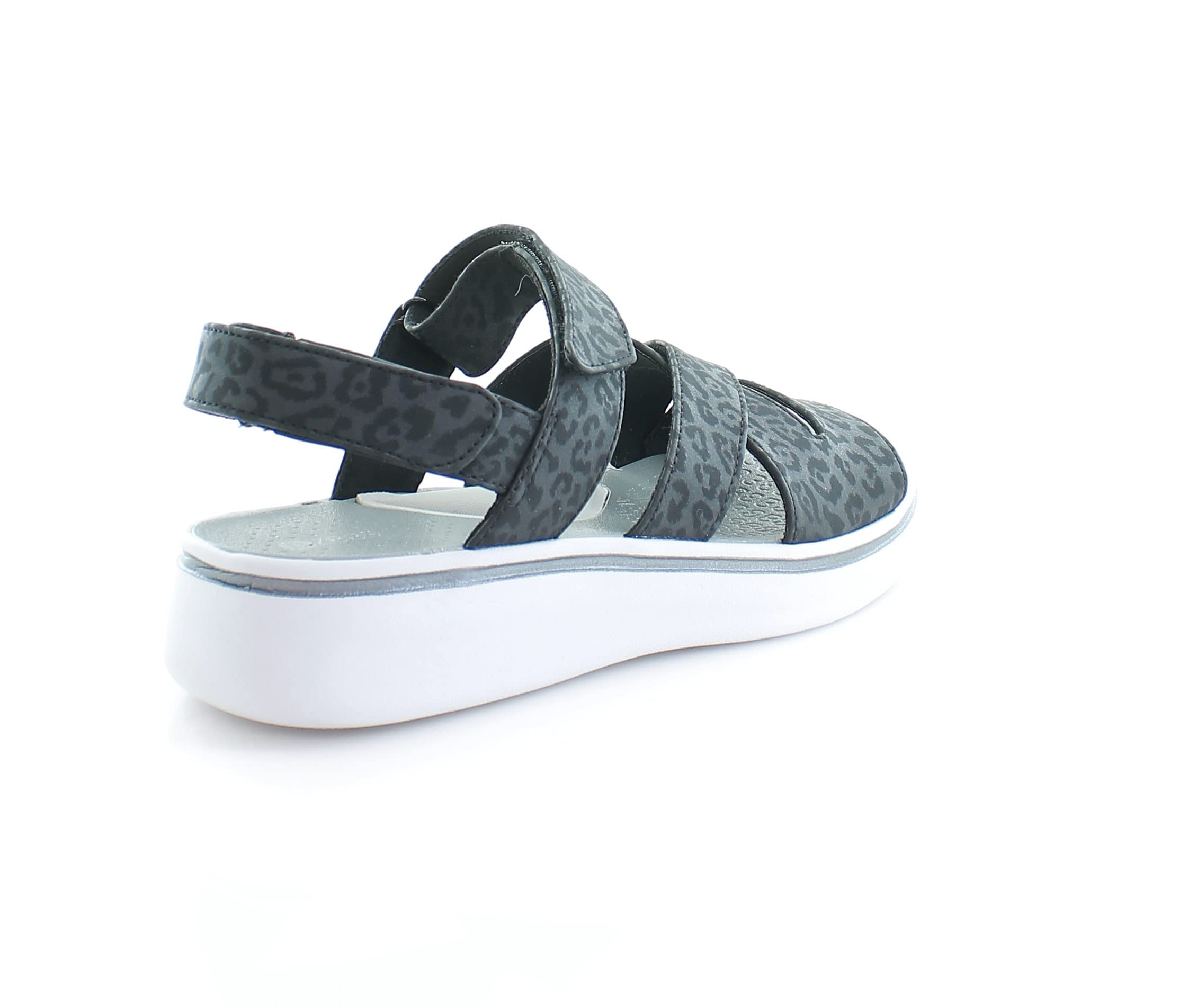 BZees Women's Traveler Black Leopard 7 B(M) US