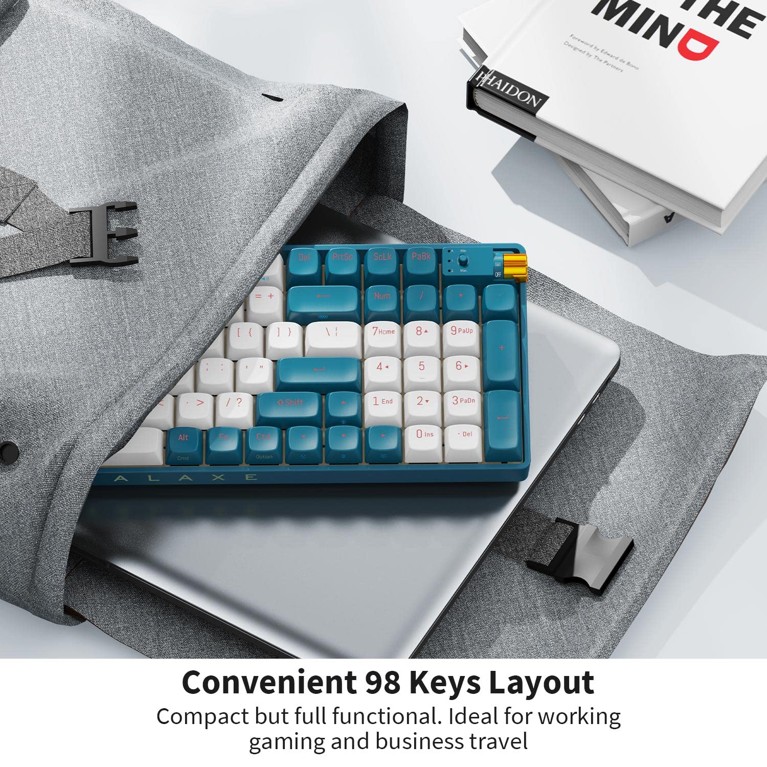 ROYALAXE X ProtoArc R100 Wireless Mechanical Keyboard, Hot-swappable Wired/Bluetooth 5.0/2.4G Wireless Keyboard w/RGB Backlit for Windows & Mac, PBT Keycaps, Multi-Device, Gateron G Yellow Pro Switch