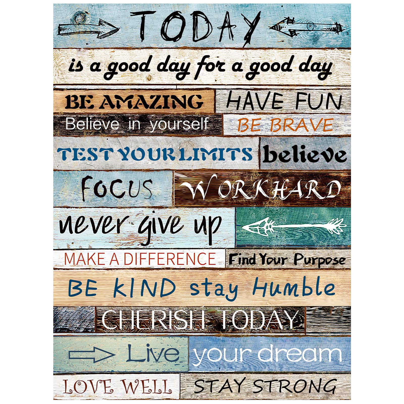 Minatee Excitation Language Inspirational Diamond Art Painting Kits for Adults 5D DIY Kits Diamond Art Painting Crafts for Adults Beginner Home Wall, 14 x 18 Inch