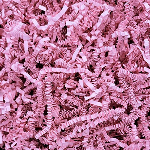 1/2lb Pink Crinkle Cut Paper Shred Filler in Resealable Bag. Great for Gift Basket, Wrapping, Cushion, Packing AtoZ Brand.