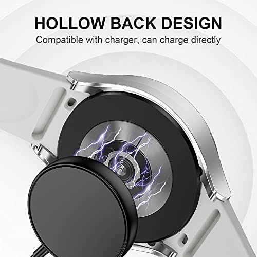 [5+5 Pack] Compatible for Samsung Galaxy Watch 5 and Galaxy Watch 4 40mm Screen Protector Case, Matte PC Bumper Cover+5 Waterprooof No Fog Up Screen Protector for Galaxy Watch 5 4 40mm Accessories