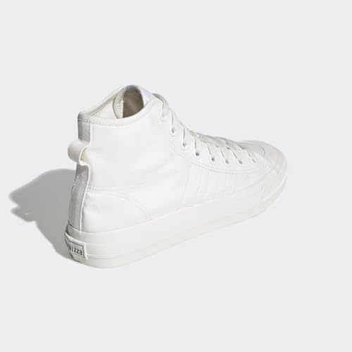 adidas Originals Men's Nizza Hi RF Sneaker, Cloud White/Cloud White/Off White, 10.5