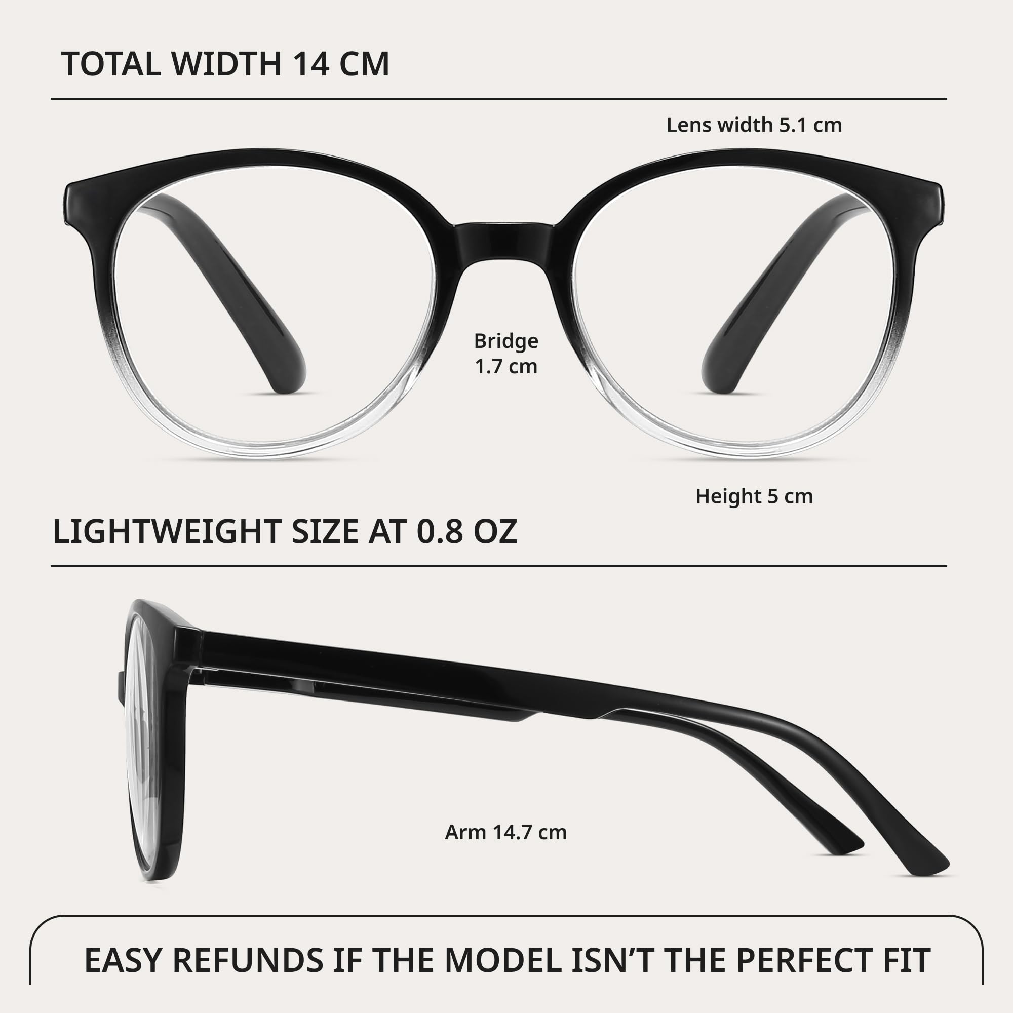 GIBLOGO Reading Glasses for Women/Men Eye Glasses Blue Light Reading Glasses Cheaters Eyeglasses