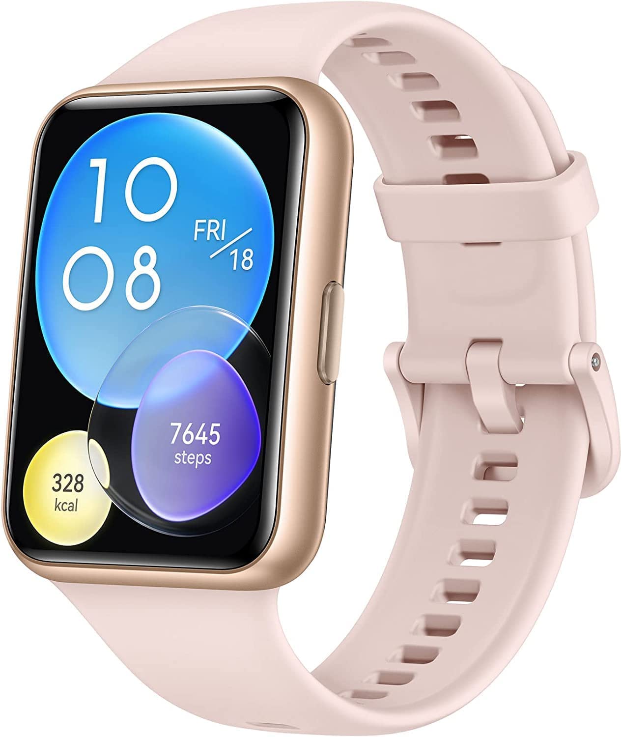 HUAWEI Watch FIT 2 Smartwatch, 1.74-inch Display, Bluetooth Calling, Up to 10 Days Battery Life, Quick-Workout Animations - (Pink)