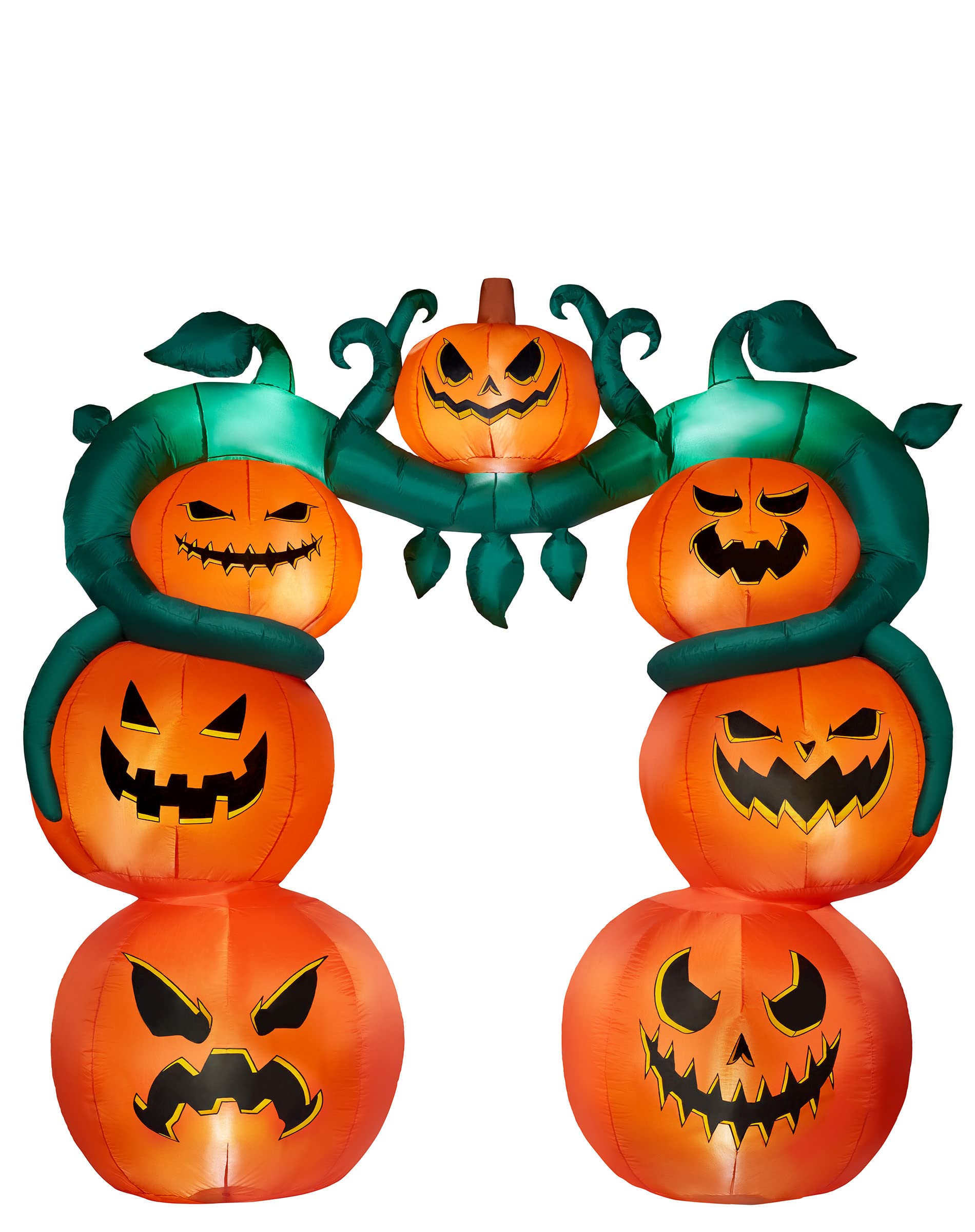 Spirit Halloween 9Ft Light-Up Jack-O'-Lantern Inflatable Archway Decoration
