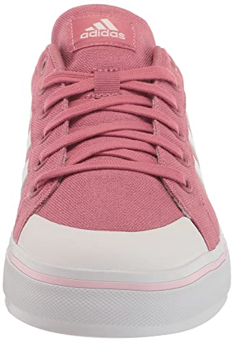 adidas Women's Bravada 2.0 Skate Shoe, Pink Strata/White/Almost Pink, 6.5