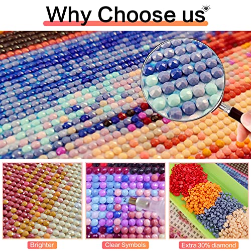 Uatiodo Diamond Painting Kits for Adults, 6 Pack Diamond Painting Kit, DIY 5D Diamond Art Paintings, Sunset Beach Paint with Diamonds, Home Wall Decor, 12 * 16 inch