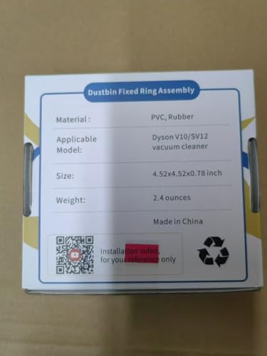 Dust Bin Top Fixed Sealing Ring Replacement Part Compatible with Dyson Cyclone V10 SV12 Vacuum Cleaner, Dust Bucket Dirt Cup Bin Parts Replacement Accessories