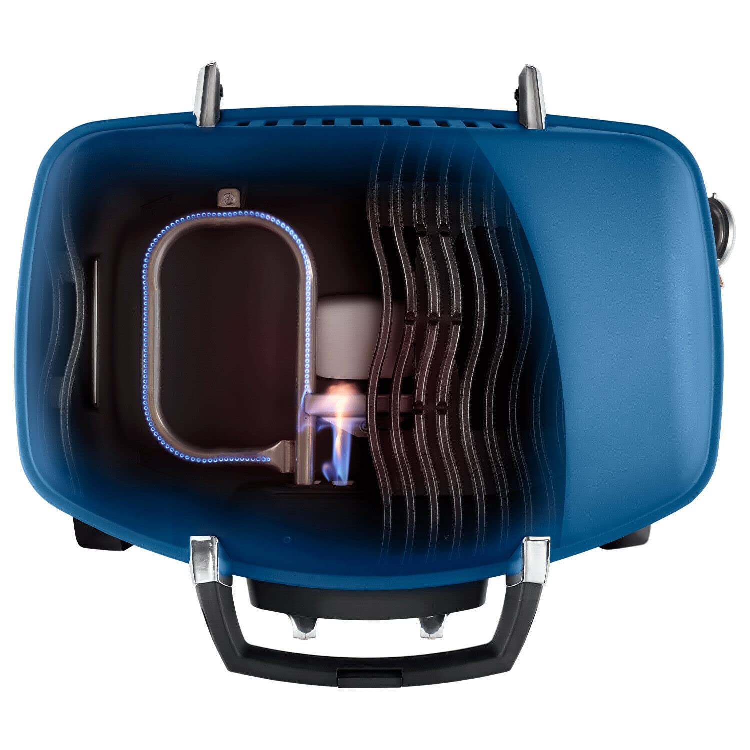 Genuine TQ285BL1 TQ285-BL-1TravelQ Portable Compact Outdoor rOP anee Gas Grill, Blue
