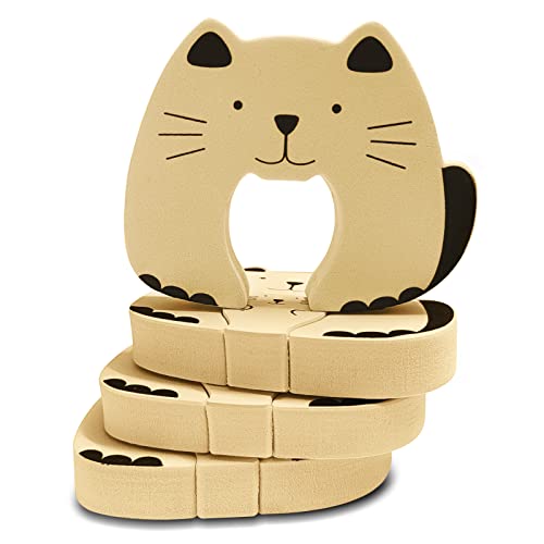 Giv Smil Finger Pinch Guard (Pack of 4) - Slamming Door - Prevent Finger Pinch lnjuries - Protect Child Fingers with Soft Foam Guard - Baby Proof Door Slam Stopper