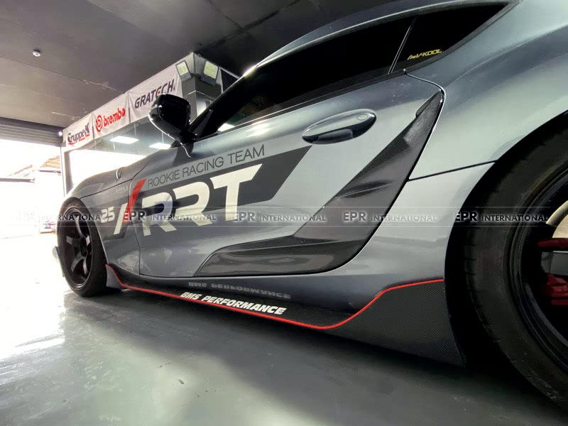 for Toyota 19+ Supra A90 T Type Side Skirt Carbon Fiber (Double Side) Modified Tuned Tuning Car Body Parts Kits USA Warehouse