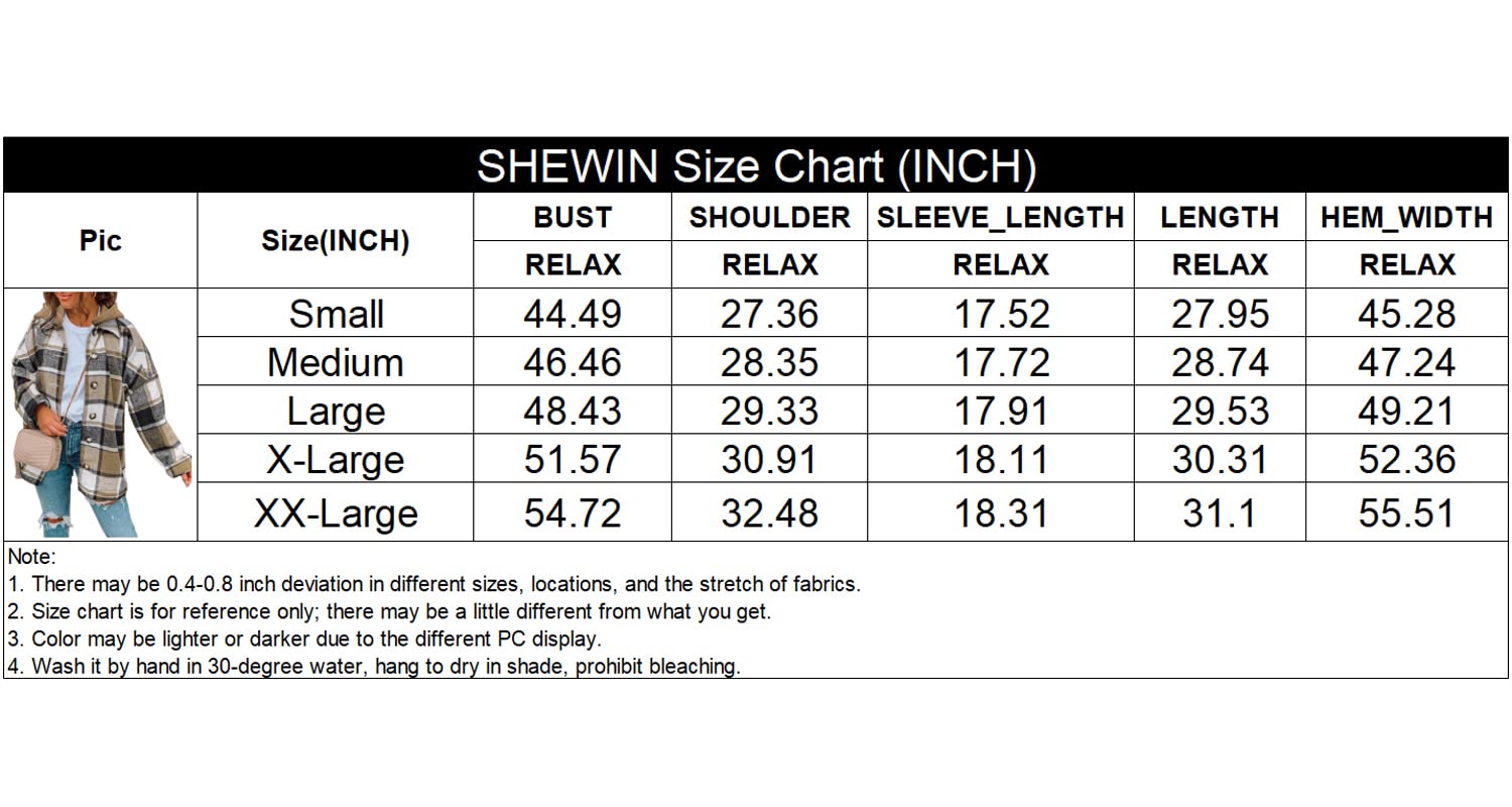 SHEWIN Womens Casual Plaid Hooded Flannel Shacket Jacket Hoodie Fall Winter Long Sleeve Oversized Button-Down Boyfriend Shirts Tops,US 18-20(2XL),Green