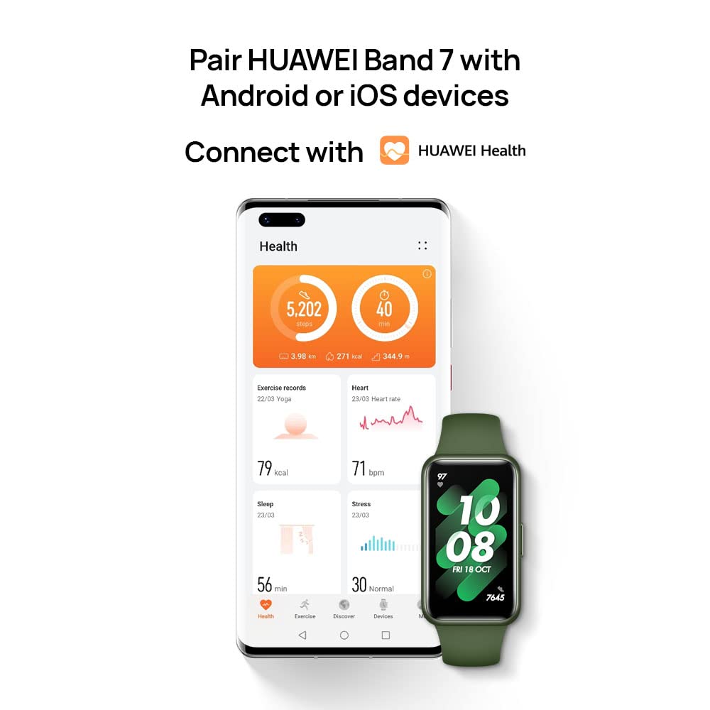 Huawei Band 7 (2022) 1.47β Amoled Display | Long Battery Life - Graphite Black