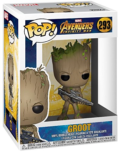 POP Marvel: Avengers Infinity War - Teen Groot with Blaster Funko Pop! Vinyl Figure (Bundled with Compatible Pop Box 3.75 inches