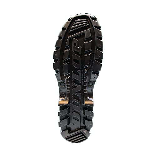DUNLOP Protective Footwear, Dane, 100% Waterproof PVC, Lightweight and Durable Protective Footwear, MD0HD01.06, Size 6, Black