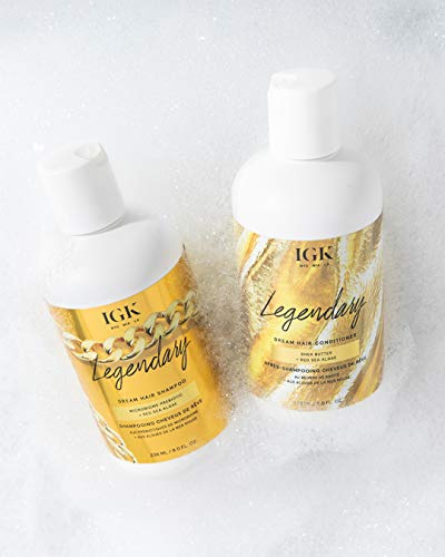 IGK LEGENDARY Dream Shampoo & Conditioner Tandem Packette | Healthy + Hydrated + Shine | Vegan + Cruelty Free | 0.46 Oz