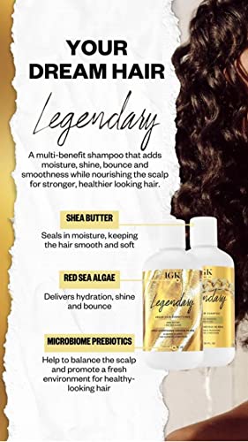 IGK LEGENDARY Dream Shampoo & Conditioner Tandem Packette | Healthy + Hydrated + Shine | Vegan + Cruelty Free | 0.46 Oz