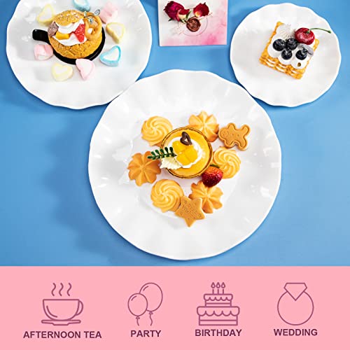 Supernal 3 Tier Plastic Cupcake Stand, 3 Pack White Cupcake Holder, Plastic Cake Stands,Cupcake Tower Display, Dessert Cupcake Pastry Candy Display for Wedding, Event, Baby Shower, Birthday Party