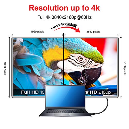 Hi-Speed 4K HDMI Cable Compatible with Your Microsoft Surface Duo 2 Certified for 2.0, 18Gbps, UHD, 2160p + More (15 Feet)