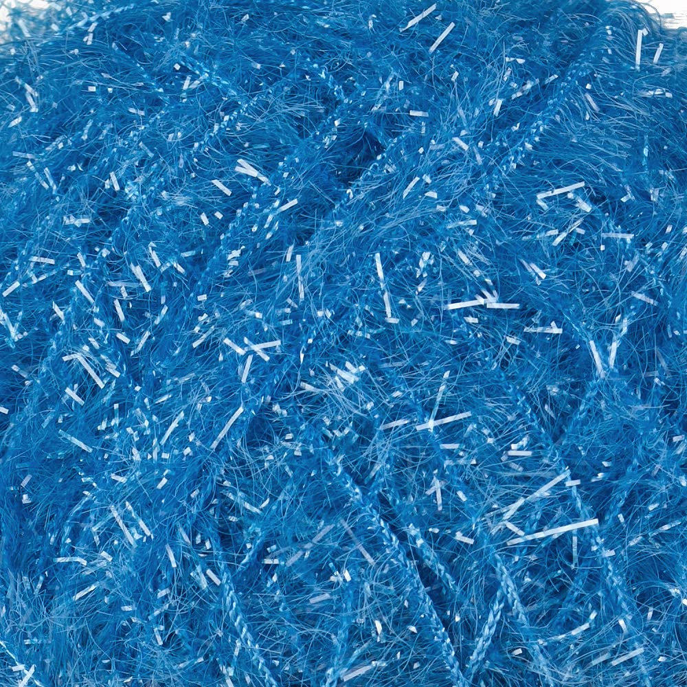 Misoknit Pastel Scrubby Yarn for dishcloths Crocheting 2 Skeins Polyester 100%, 2.8oz(80g) Each, 196 Yards per Skein (Dodger Blue)