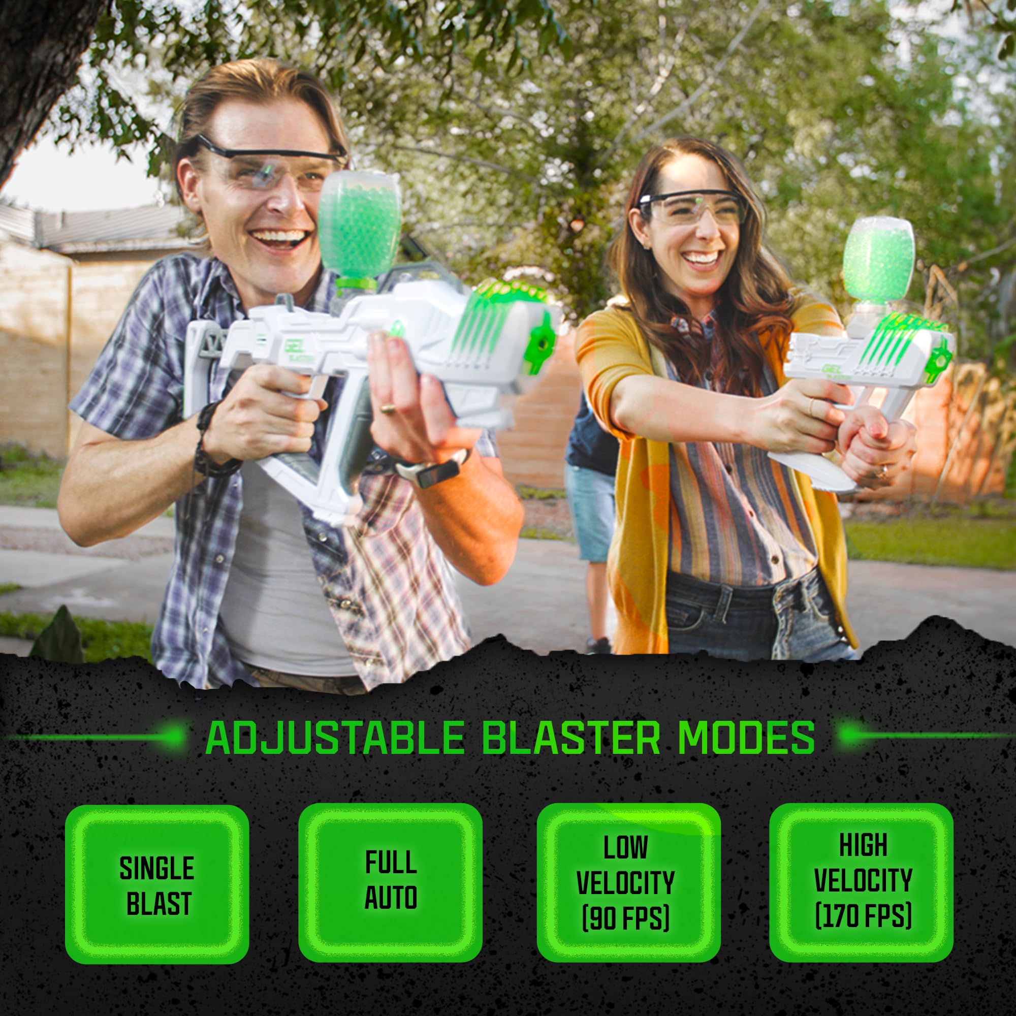 The Original Gel Blaster Surge - Extended 100+ Foot Range - Toy Gel Blasters with Water Based Beads - Semi & Automatic Modes with Powerful 170 FPS - Outdoor Games & Toys - Ages 14+