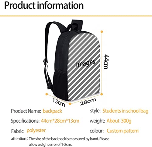 Ystardream Goth Rose Backpack for Kids Women Girls kids School Personalized Laptop iPad Tablet Travel School Bag