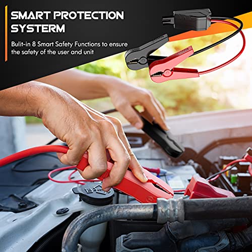 Jump Starter with Air Compressor,1000A Battery Jump Starter with 150PSI Digital Auto Tire Inflator,Up to 6.0L Gas & 3.0L Diesel Engines,12V Car Lithium Battery Jump Box Pack Power Charger