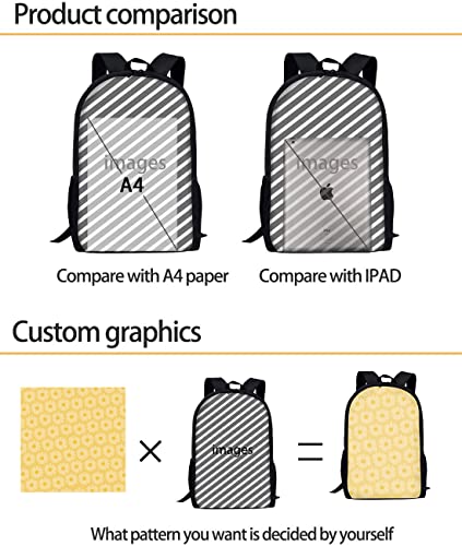 Ystardream Goth Rose Backpack for Kids Women Girls kids School Personalized Laptop iPad Tablet Travel School Bag