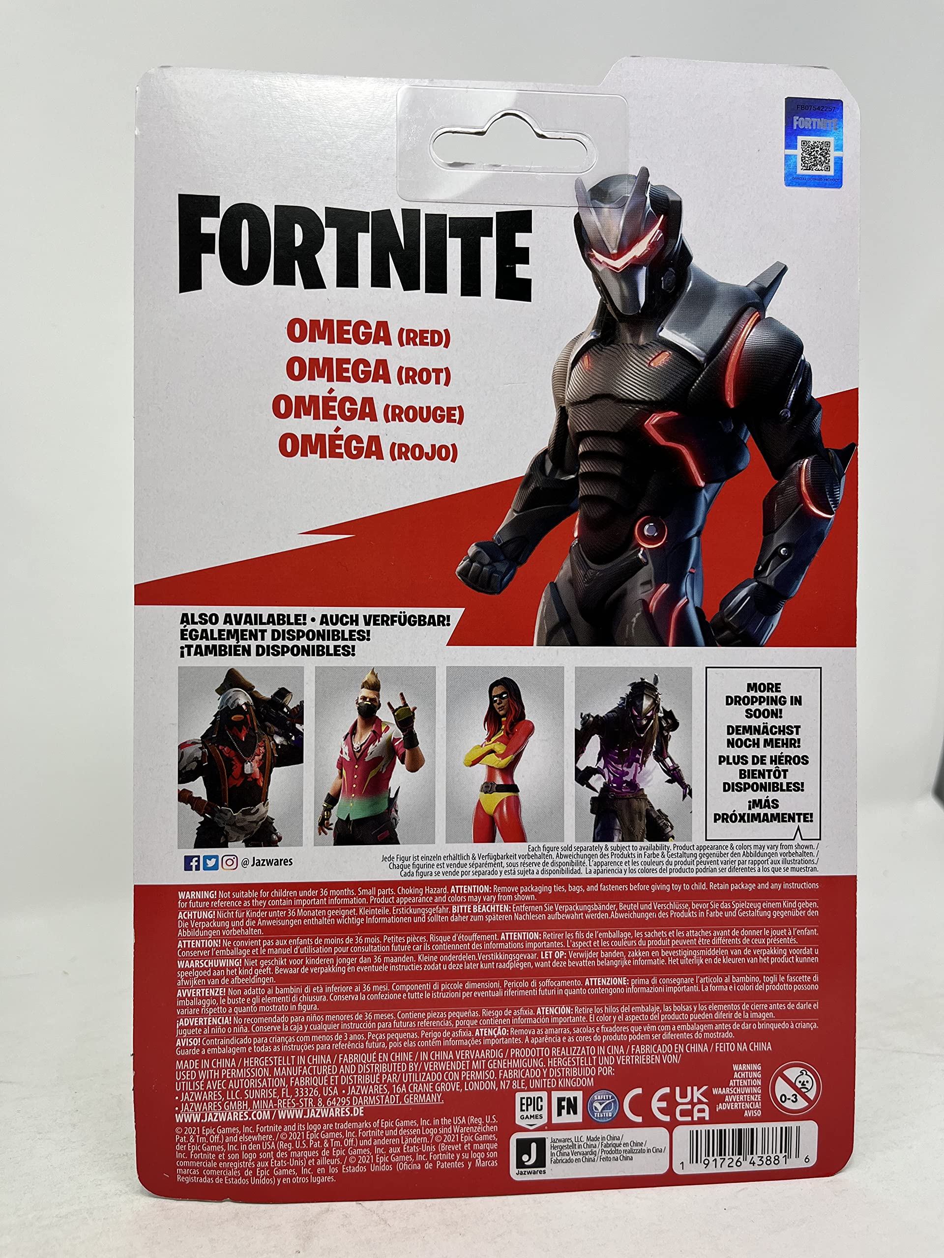 FORTNITE 4" Solo Mode Omega Red Articulated Action Figure