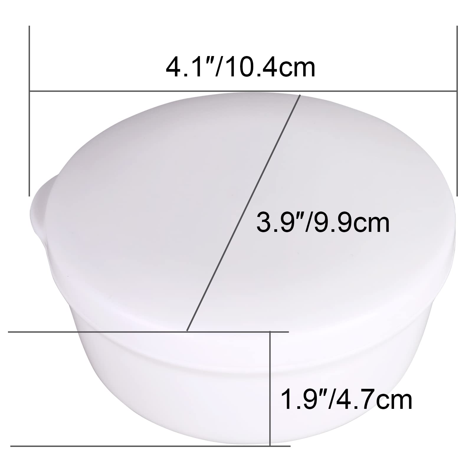 TITATI Soap Holder Travel Case Round Soap Dishes Shampoo Bar Container for Bar Soap, Soap Box for Travel Shower Gym Bathroom (Black + White)