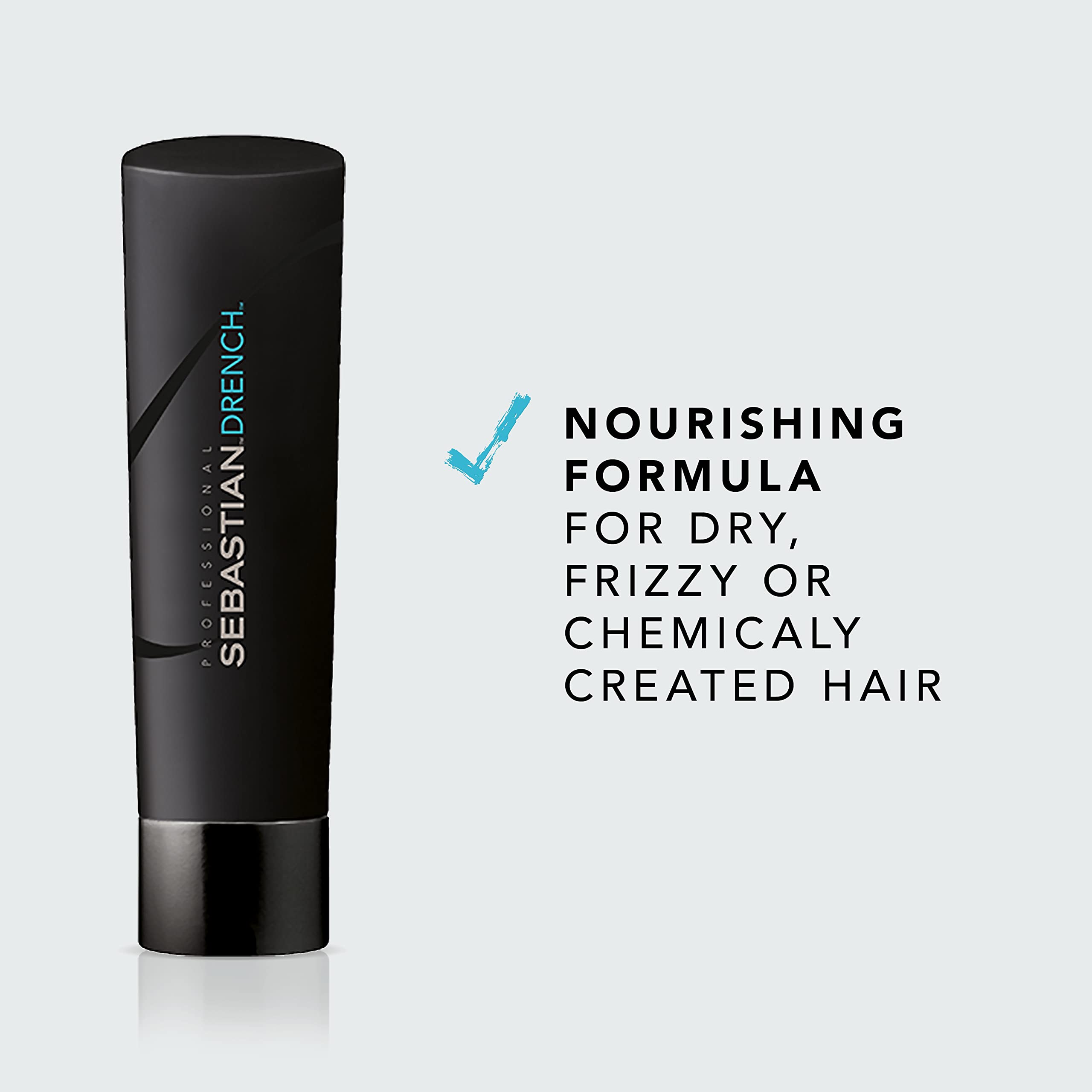 Sebastian Professional Drench Shampoo & Conditioner, Deep Moisturizing, For Chemically Treated Hair, Bundle Set, 8.4 fl oz,