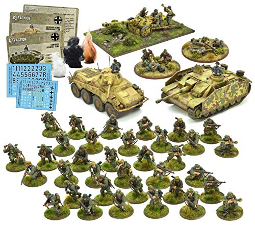 Bolt Action German Grenadiers Starter Army 1:56 WWII Military Wargaming Plastic Model Kits