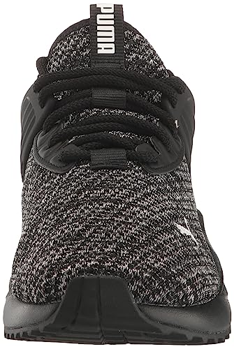 PUMA Men's Pacer Future Doubleknit Lace Up Fashion Sneaker Blk/Wht 9.5 Medium US