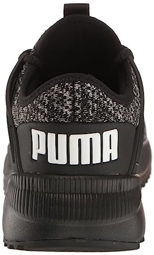 PUMA Men's Pacer Future Doubleknit Lace Up Fashion Sneaker Blk/Wht 9.5 Medium US