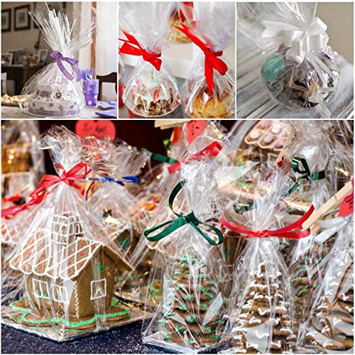 Yotelab Cellophane Wrap Roll,Cellophane Roll,31.5in x 200ft Clear Plastic Wrapping Paper To Wrap Gift Baskets